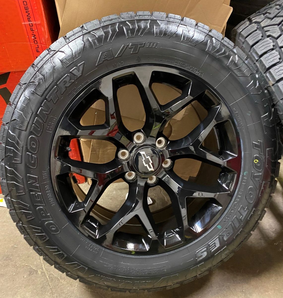 2024 Gmc Yukon Sierra Chevy Silverado Tahoe Black Snowflake Rims Toyo